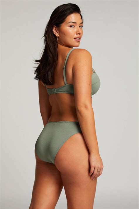 Hunkemöller Voorgevormde Strpless Beugel Bikinitop Scallop Met Textuur