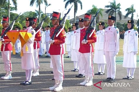 Lima Paskibraka Terbaik Di Upacara HUT Ke 78 RI Di Babel ANTARA News
