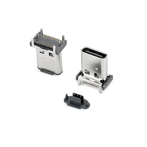 Usb Type C Pcb Connector 24 Pins Smt Vertical Professional Pcb Mount