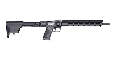 Smith And Wesson Mandp Fpc 9mm Black Folding Carbine With Threaded Barrel