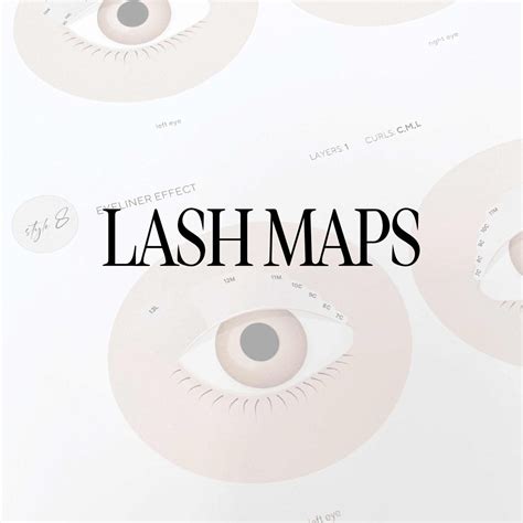 Eyelash Mapping Practice Sheets Light Heart
