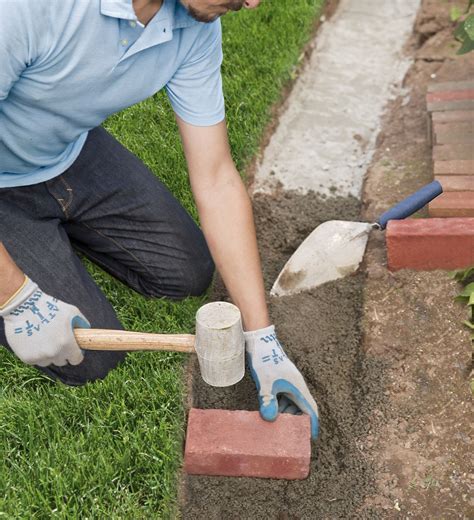 How To Edge A Lawn With Bricks Artofit