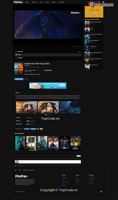 Full code website xem phim online cực đẹp năm 2021