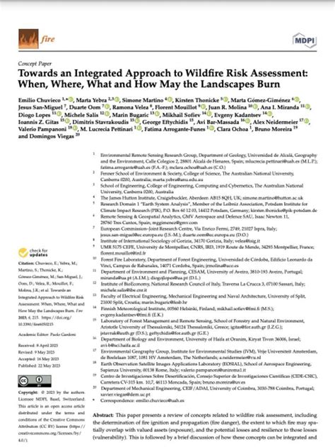 Towards An Integrated Approach To Wildfire Risk Assessment When Where