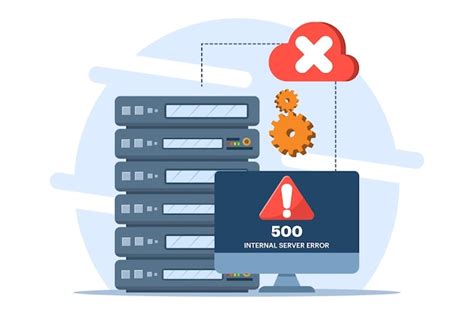 Premium Vector Vector Illustration Concept 500 Internal Server Error