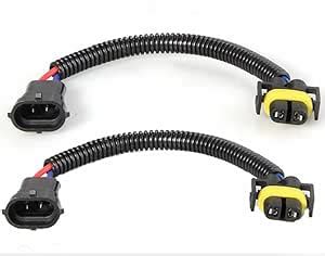 2 x H11 to HB4 Headlight Adapter Cable Connector Socket Cable Socket ...