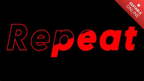 Repeat | Text Effect Generator | TextStudio