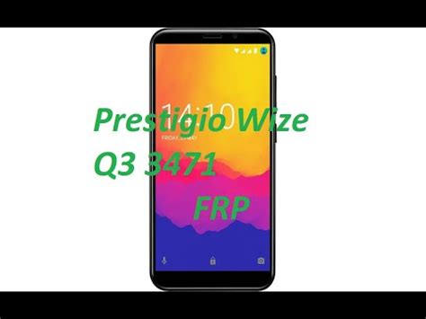 Prestigio PSP3471 Wize Q3 убираем графический ключ и FRP - YouTube