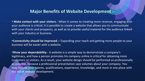 Learn Web Development Front End Vs Back End Development Pptx Web Development Internet