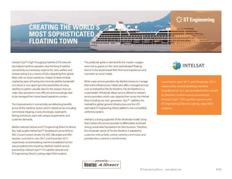Maritime Connectivity ST Engineering IDirect