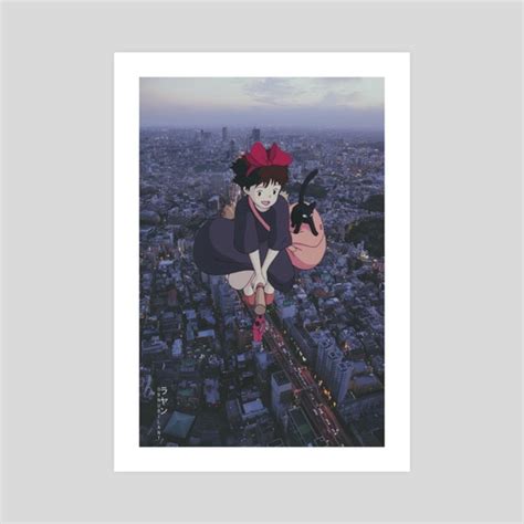 Kikis Delivery Service An Art Print By Obnubilant ラヤン Inprnt
