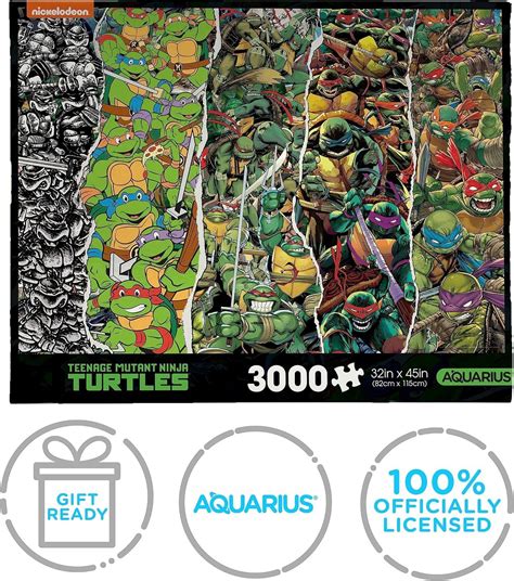 TMNT Piece Jigsaw Puzzle Scratch And Dent Piece Jigsaw Puzzle By Aquarius