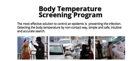 Safety Temperature Measuring Walk Through Temperature Scanner Thermal Infrared Imaging Camera