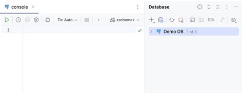Quick Start With Database Functionality Intellij Idea Documentation