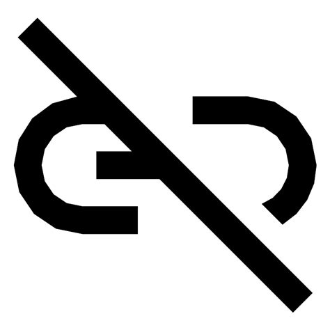Link No Vector Svg Icon Svg Repo