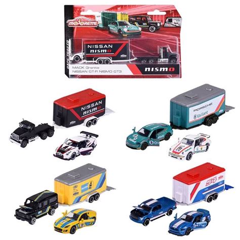 全家樂玩具 美捷輪 Majorette 美捷輪小汽車 小車二入組附拖車 隨機一台 蝦皮購物