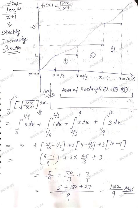 100 Problems On Greatest Integer Function Radius Jee