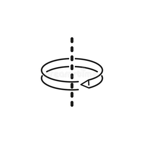 Arrow Spin Around Axis Icon Twist Direction Circle Refresh Or Restart