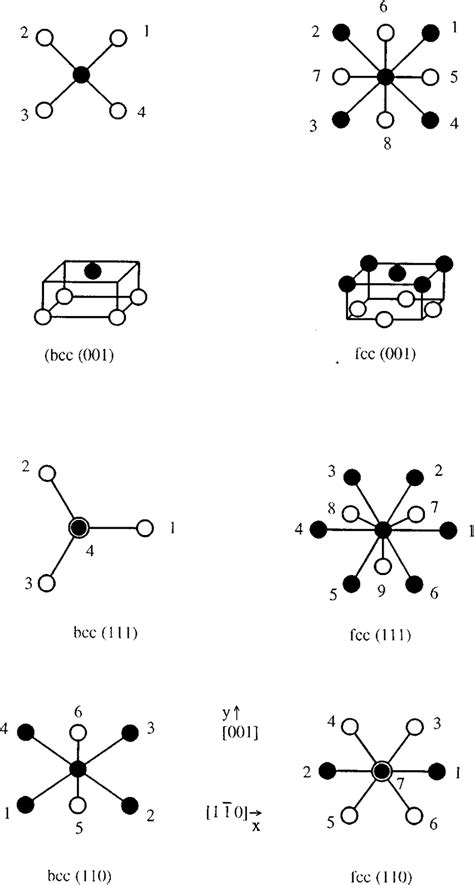 Atomic Environment Of Surface Atoms In Cubic Geometry The X And Y Download Scientific Diagram