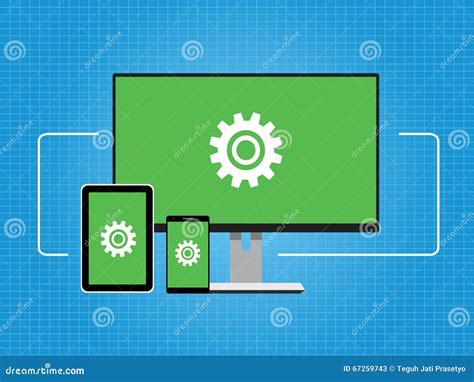 Connectivity Connect Cross Platform Device Concept Background Stock