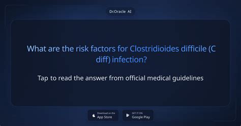 What Are The Risk Factors For Clostridioides Difficile C Diff Infection