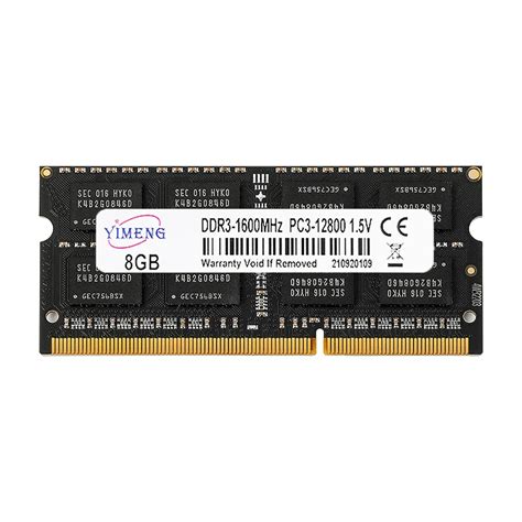 DDR3 4GB 8GB 1600MHz Laptop Memory PC3 8500 10600 12800 Non ECC 1 5V