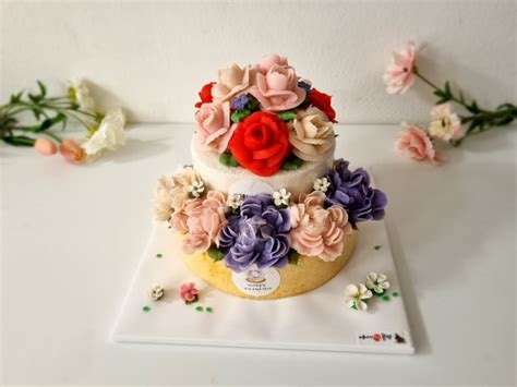 순천 광양 앙금플라워떡케이크 2단 떡케익 네이버 블로그