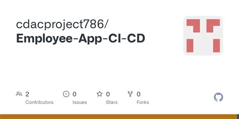 GitHub Cdacproject786 Employee App CI CD