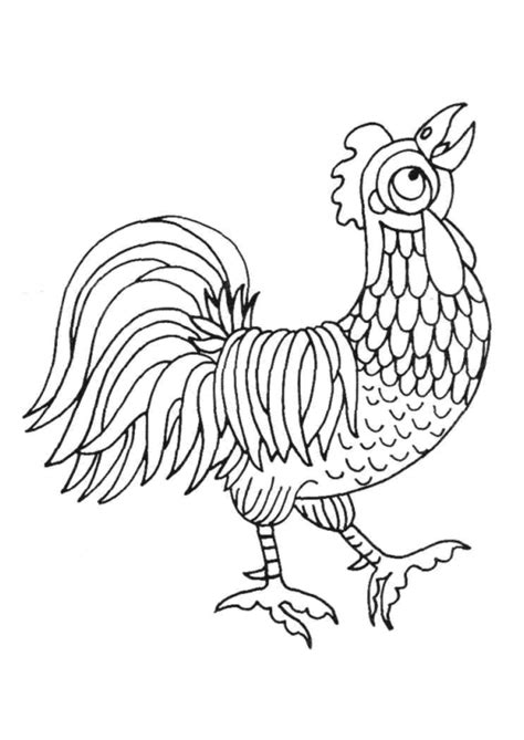 120 dessins de coloriage Coq à imprimer