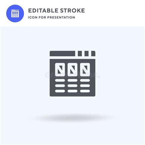 Three Columns Icon Vector Filled Flat Sign Solid Pictogram Isolated