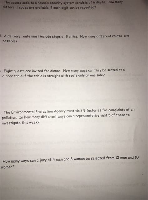 solved the access code to a house s security system consists