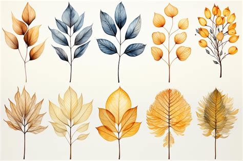 Premium Ai Image Leaf Pattern