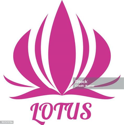 抽象蓮花花標誌設計向量圖形及更多健康的生活方式圖片 健康的生活方式 剪裁圖 圖示 Istock