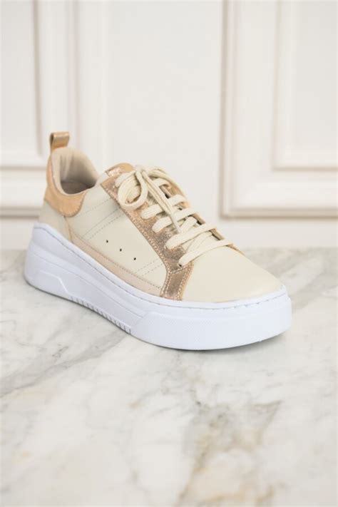 Zapatilla Combinada Nácar Lemon