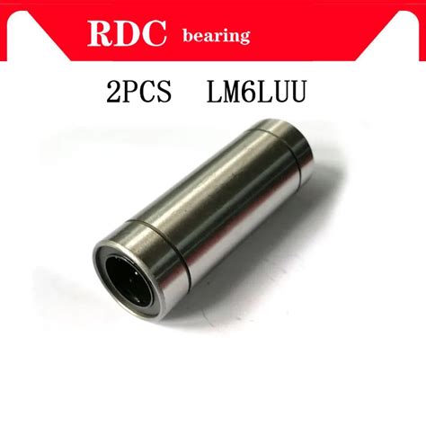 Free Shipping 2pcs Lot LM6LUU LML6UU High Quality Long Type 6mm Linear