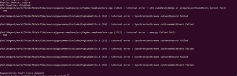 Unknown Crash On GPU Isaac Gym NVIDIA Developer Forums