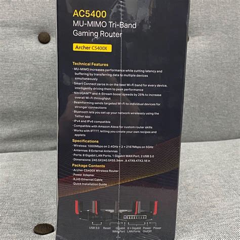 Tp Link Archer Ac5400 Gaming Router Computers And Tech Parts And Accessories Networking On Carousell