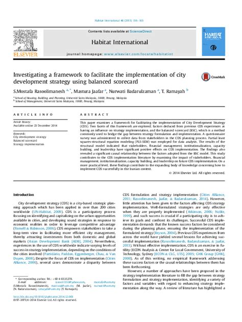 Pdf Investigating A Framework To Facilitate The Implementation Of