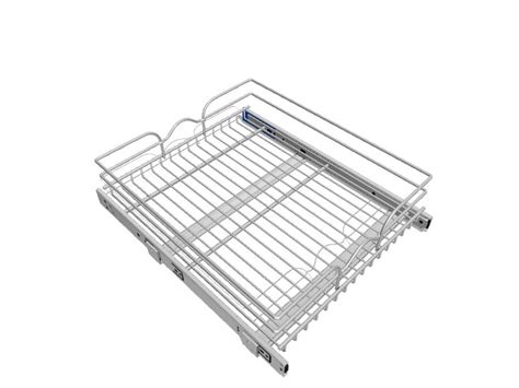 Rev A Shelf Single Tier Pull Out Baskets In W X In H X In D Tier Cabinet Mount