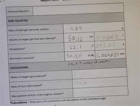 Solved Calculations Show Your Unit Conversions And Chegg