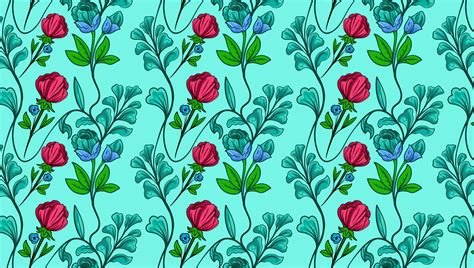 Ditsy Pattern Floral Seamless Texture Abstract Background With Simple