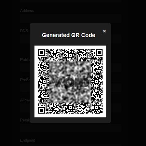 Github Rig0wireguard Qr A Self Hosted Qr Code Generator For