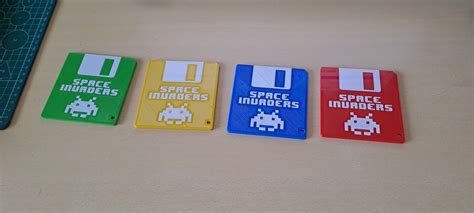 Stl File Space Invaders Coasters 🛰 ・3d Print Model To Download・cults