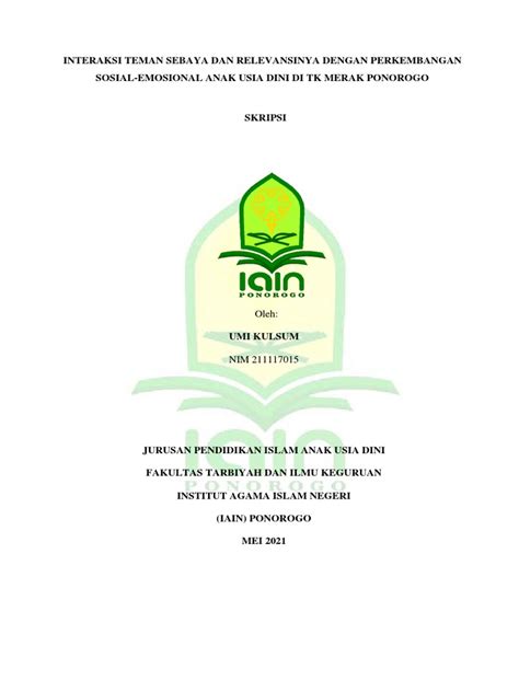 Skripsi 211117015 Umi Kulsum Pdf