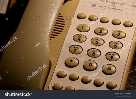 Close View Keypad Old Telephone Unit Stock Photo 2217139953 Shutterstock