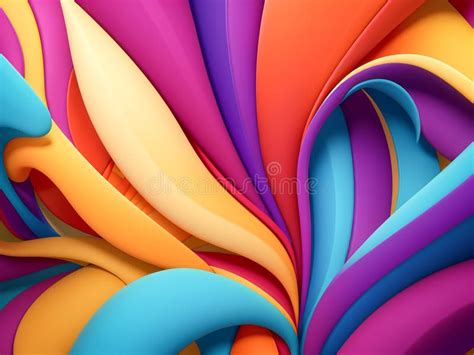 Geometric Composition Vibrant Shapes And Modern Design Elements For Abstract Ai Generative