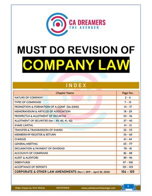 CARO Summary Notes CARO Applicability Of Companies Auditor Report Order