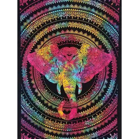 Tapestry Good Luck Elephant Mandala Your Magic Journey Starts Here