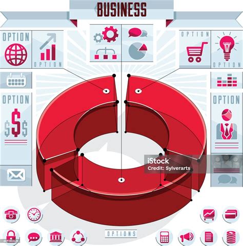 크리에이 티브 Infographics 요소 개념 3d 3 개의 분야 아이디어 벡터 레이아웃 그림 일주 0명에 대한 스톡 벡터