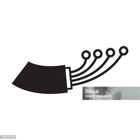 그래픽 디자인 로고 웹 사이트 소셜 미디어 모바일 앱 Ui 일러스트레이션용 광섬유 케이블 아이콘 벡터 0명에 대한 스톡 벡터